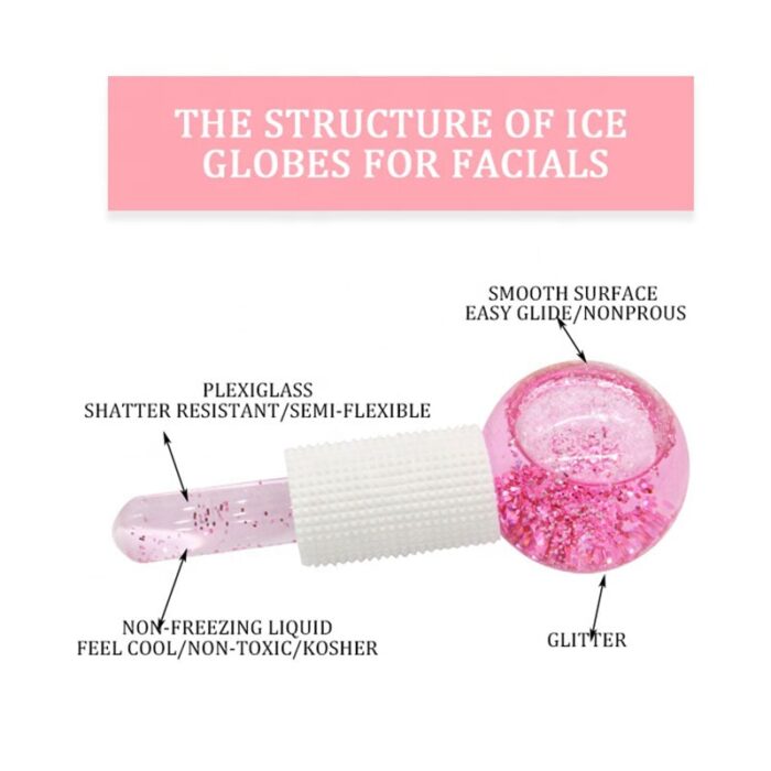 Wave Beauty Glitter Summer Facial Ice Ball Cooling Ice Globes for Face ...
